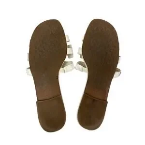 Sam Edelman | Shoes | Sam Edelman Womens White Double E Straps Square ...